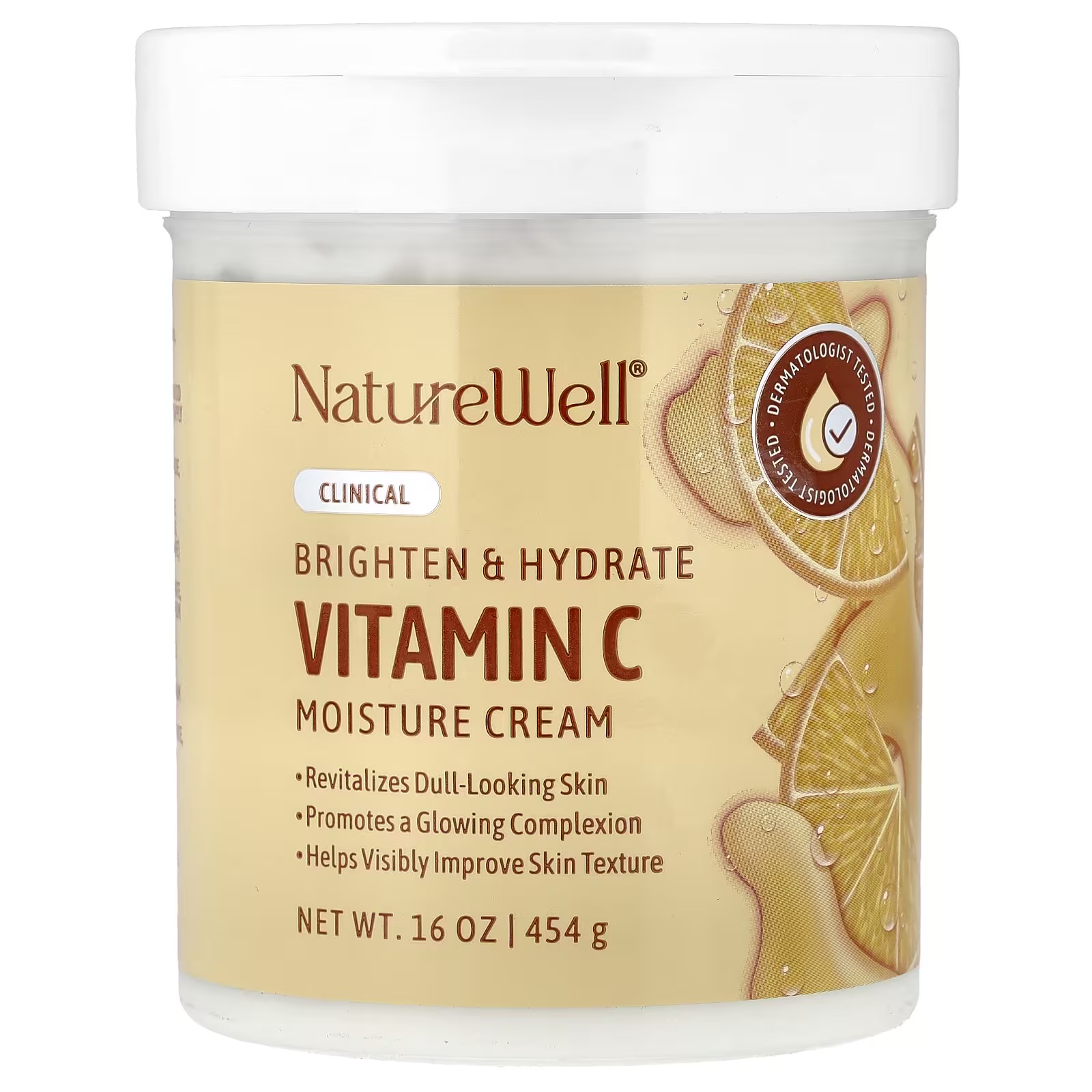 NatureWell Vitamin C Brightening Moisture Cream 454g | Essentials Hub