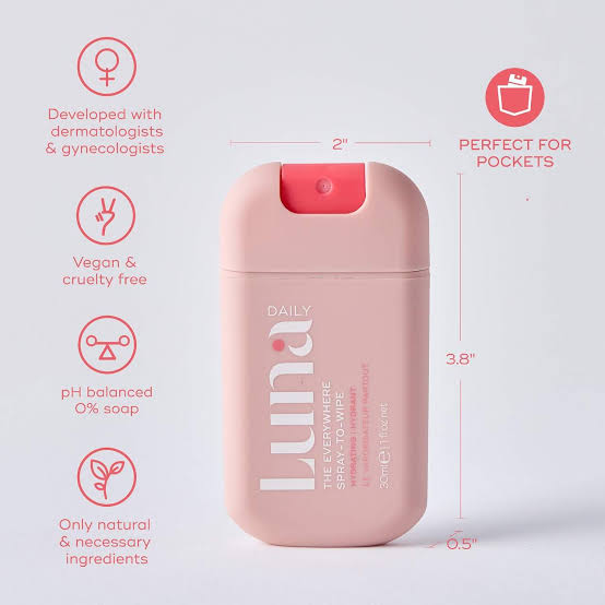Luna Daily The Everywhere Spray-to-Wipe Hydrating 30ml | Essentials Hub