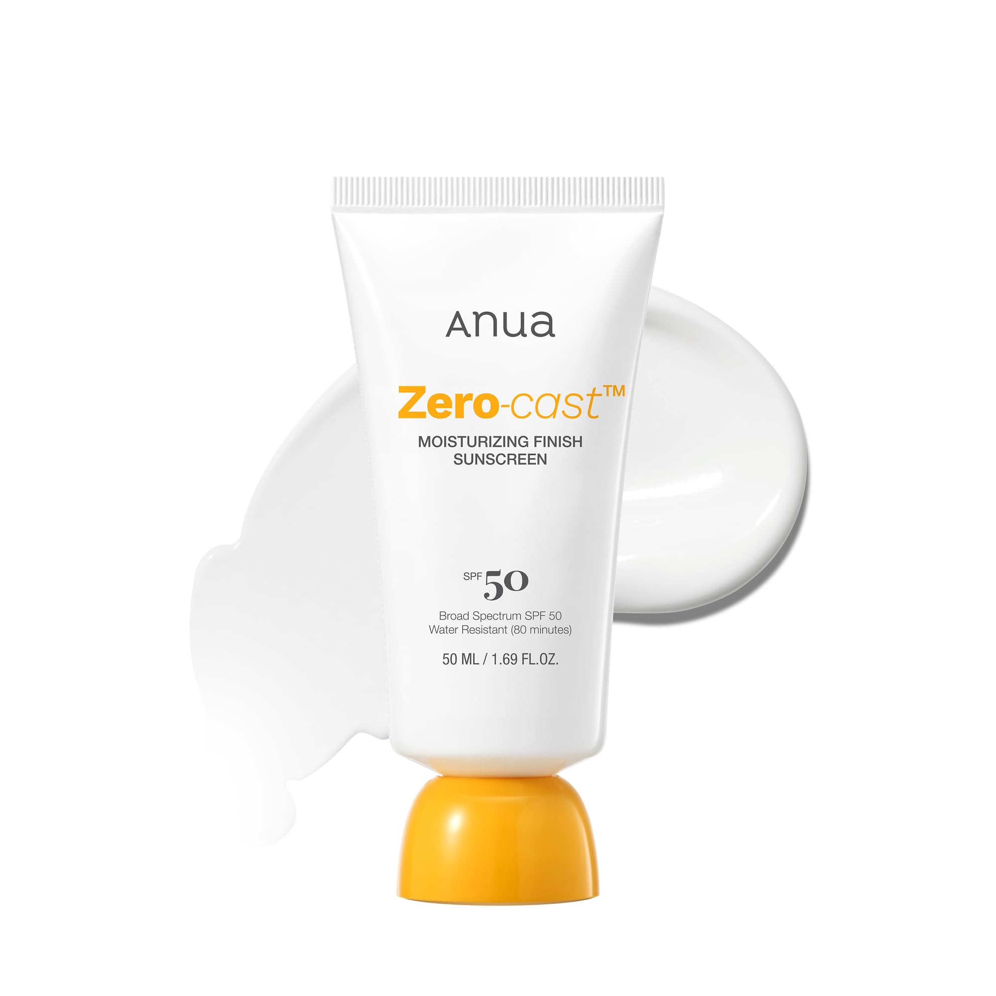 Anua Zero Cast Moisturizing Finish Sunscreen SPF 50 | Essentials Hub
