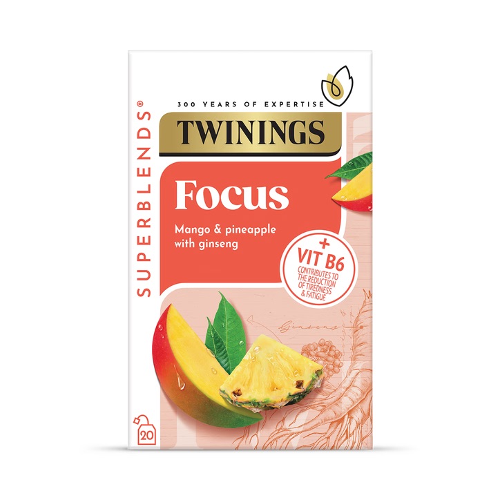 Twinings Superblends Focus Tea (20 Envelopes) | Essentials Hub